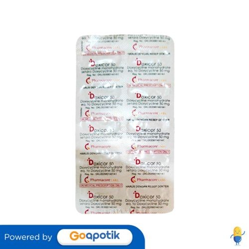 Jual Doxicor 50 Mg Strip 10 Kaplet | Shopee Indonesia