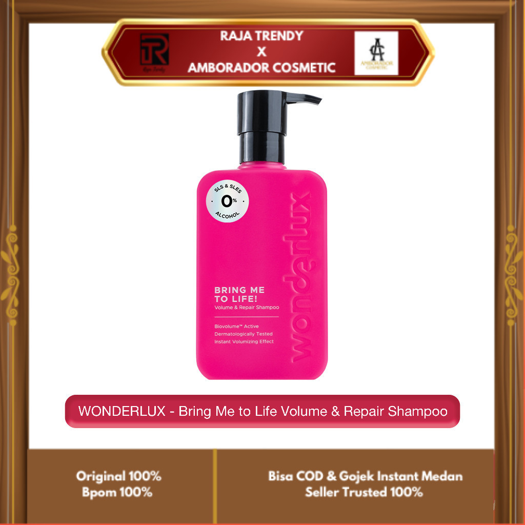 Jual WONDERLUX - BRING ME TO LIFE ( 250 ml ) - Shampoo to Volume ...
