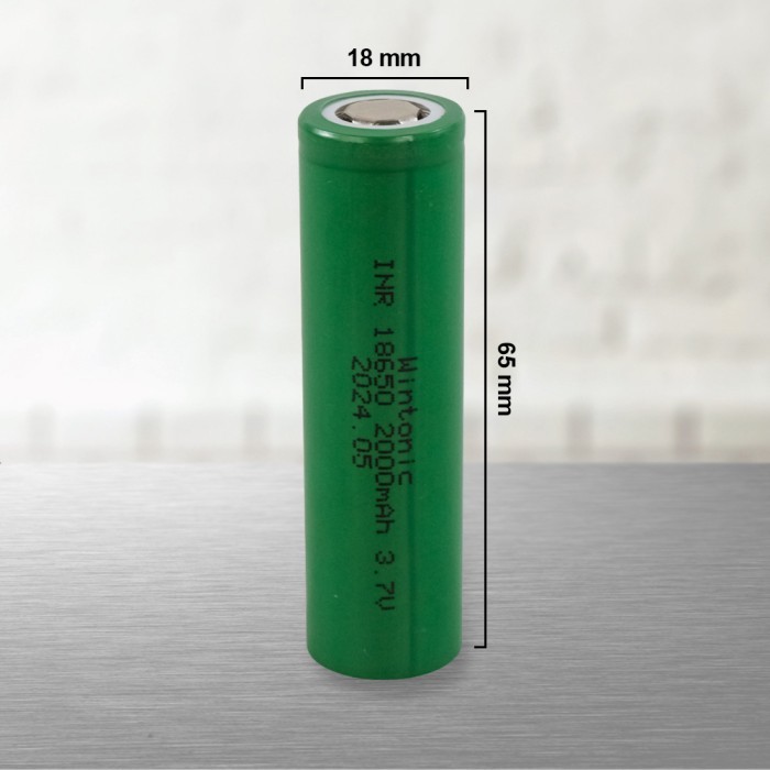Jual Baterai 18650 Wintonic 2000mAh Lithium Ion Li-Ion Batre Cas Ces ...