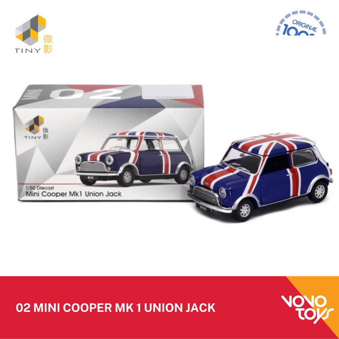 Jual Tiny 1/50 02 Mini Cooper Mk 1 Union Jack | Shopee Indonesia