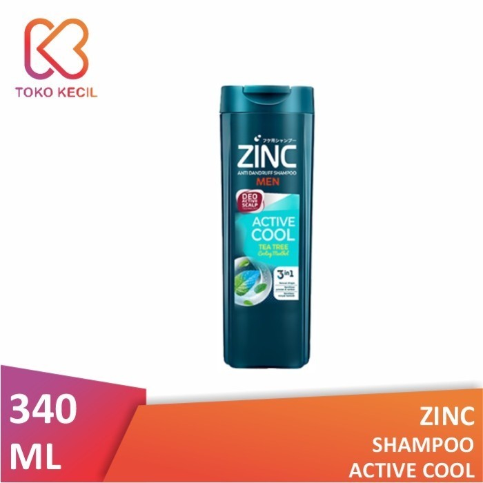 Jual Zinc Shampoo Active Cool 340ml | Shopee Indonesia