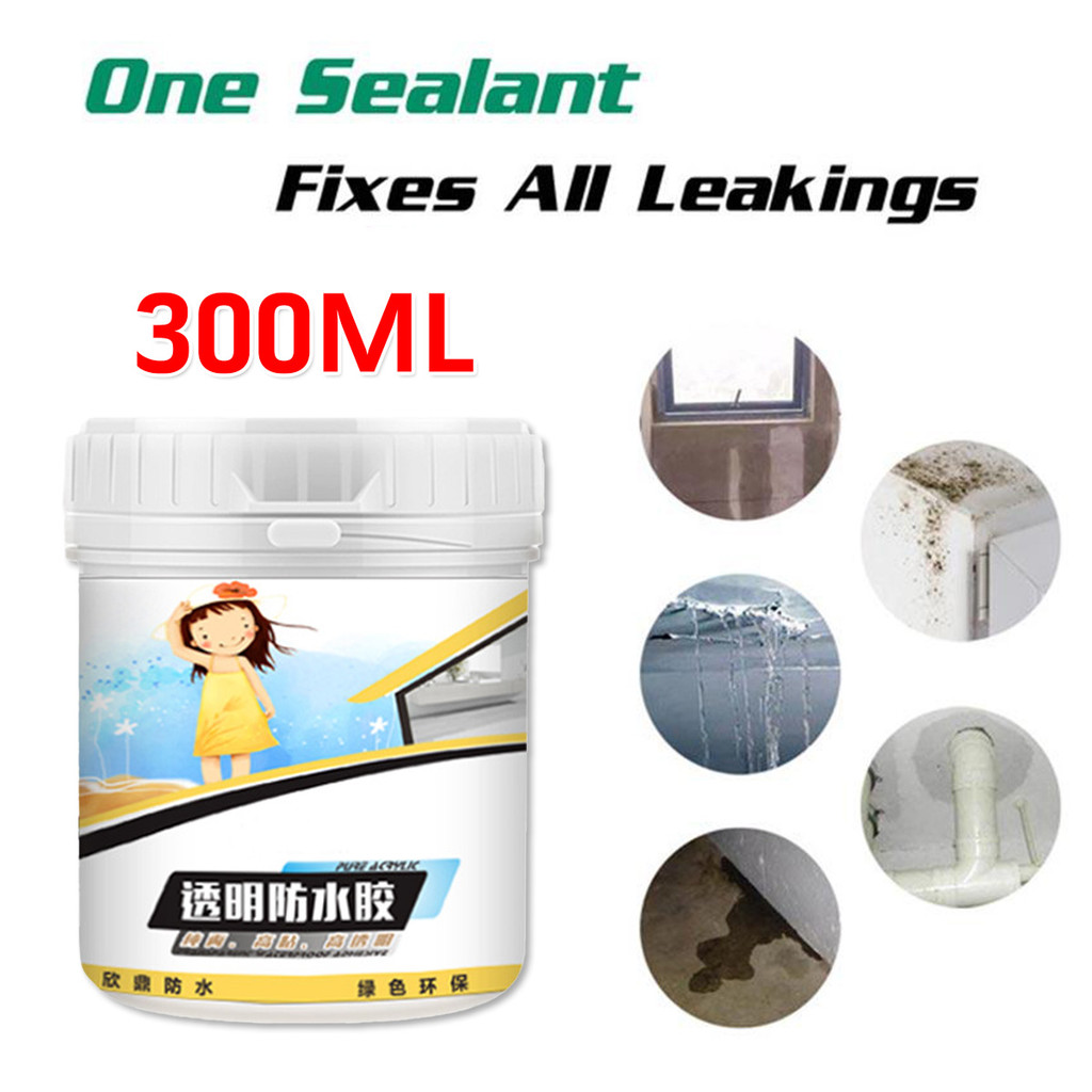 Jual Lem Waterproof Transparan 300ml / Lem Semen Anti Bocor / Lem Super ...