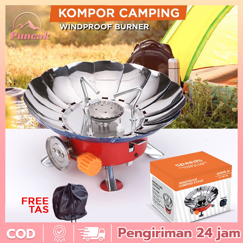Jual 【PUNCAK】SPEEDS Kompor Camping Gas Alat Masak Mini Variasi Bunga ...