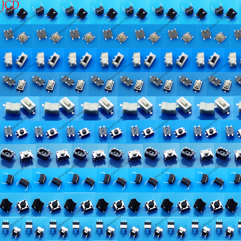 Jual 10models Assorted Push Button Tact Switches Reset Mini Leaf Switch ...