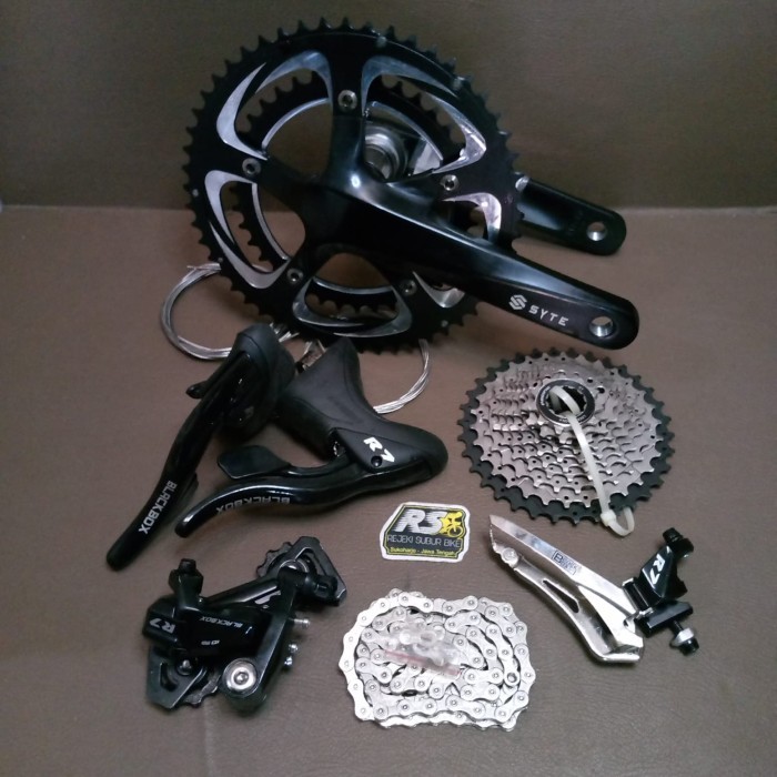 Jual GS 10 speed brifter RD FD blackbox crank set HT2 prowheel roadbike seli minivelo hybrid ...
