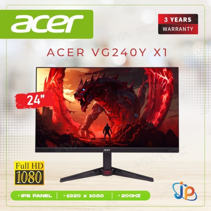 Jual Monitor Acer Nitro LED IPS VG240Y X1 - Full HD 24" Inch | Shopee ...