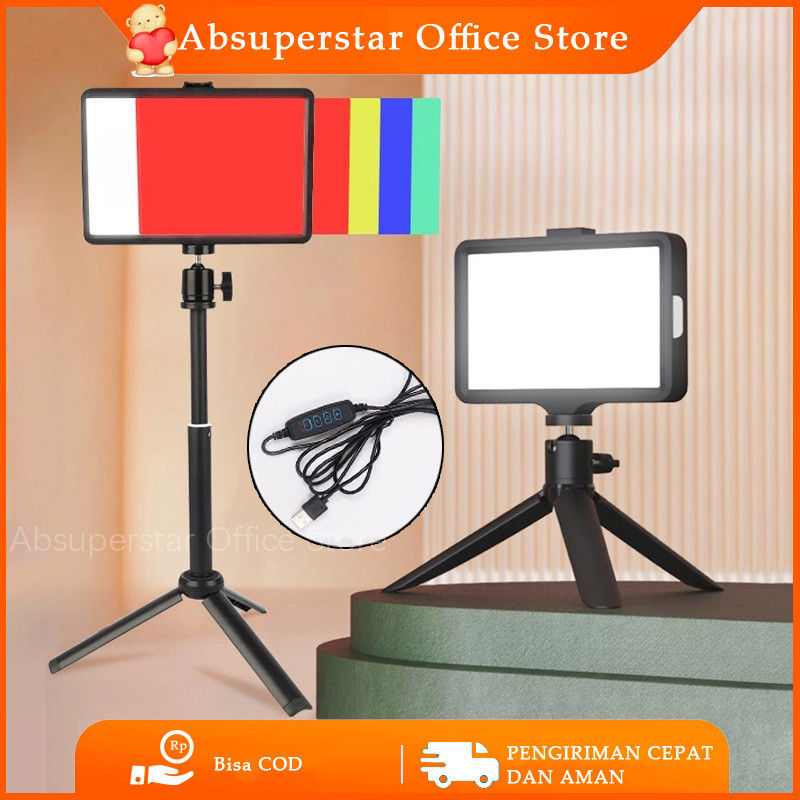 Jual 8 Inci Lampu Foto Lampu LED Video Light Fill Light Tripod Ring Light Lampu Fotografi Live ...