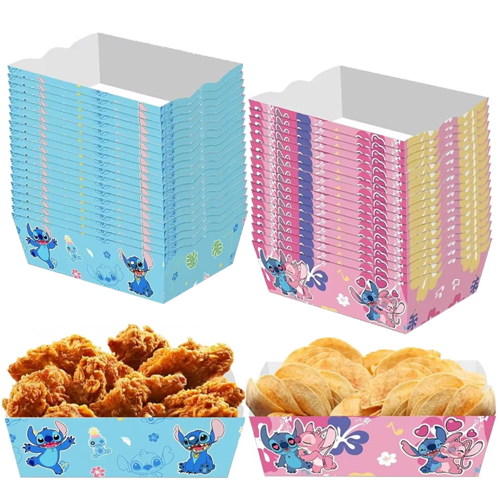 Jual Disney Lilo Stitch Paper Food Serving Trays Candy Snacks Popcorn ...