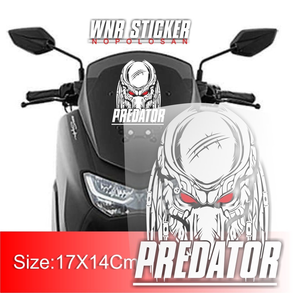 Jual Stiker visor winshield n max pcx lexi adv model predator | Shopee ...