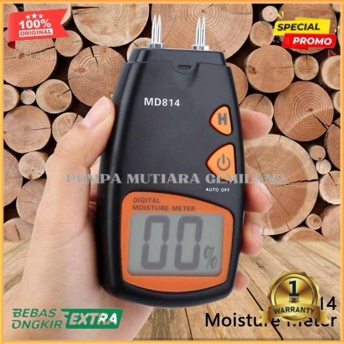 Jual MC Tester Kayu MD-814 Wood Moisture Meter MD814 Kertas Kadar Air ...