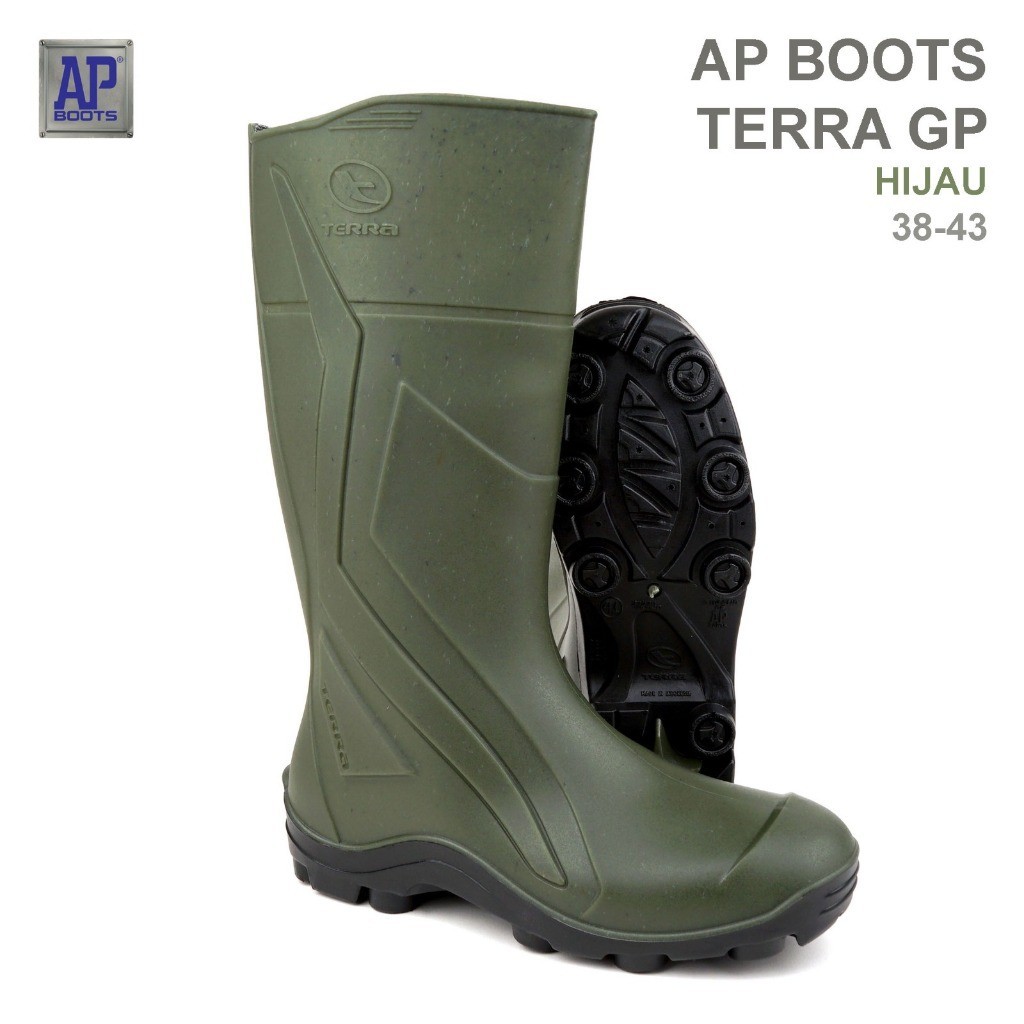 Jual AP Boots TERRA GP Hijau - Sepatu Boot PVC Anti Air | Shopee Indonesia