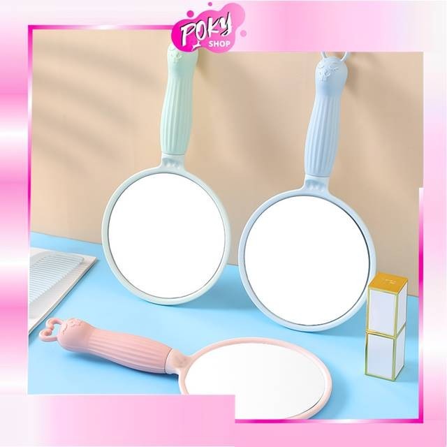 Jual POKY- C5486 Cermin Kaca Genggam / Cermin Make Up / Beauty Mirror ...
