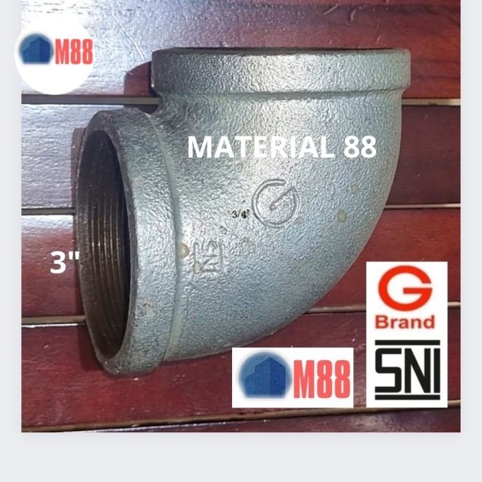 Jual Knee 3 inch Galvanis Besi Elbow Kenie Keni Drat Dalam | Shopee Indonesia