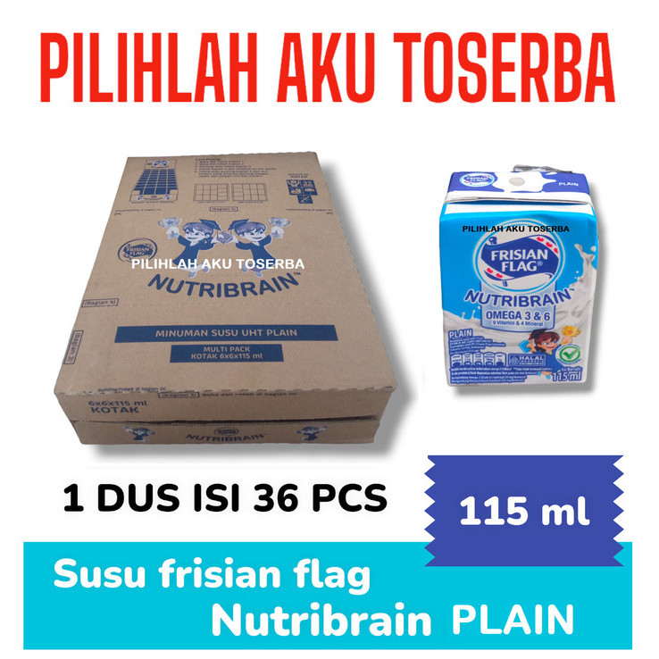 Jual Susu Frisian Flag NUTRIBRAIN PLAIN 115 ml - ( HARGA 1 DUS ) | Shopee Indonesia