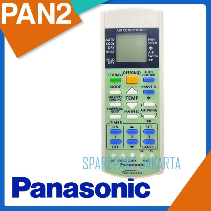 Jual Remote ac panasonic inverter( Rem-pan 2 ) | Shopee Indonesia