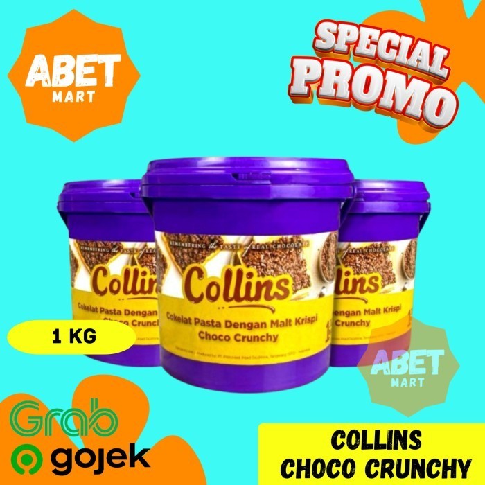 Jual Collins Choco Crunchy 1Kg - Selai Cokelat Coklat 1 Kg Colins ...