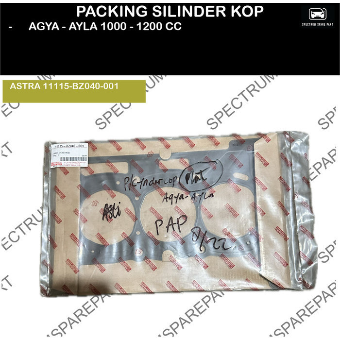 Jual PAK SILINDER KOP PACKING SILINDER HEAD DEKSEL AGYA - AYLA 1000CC - 1200CC 11115-BZ040-001 ...