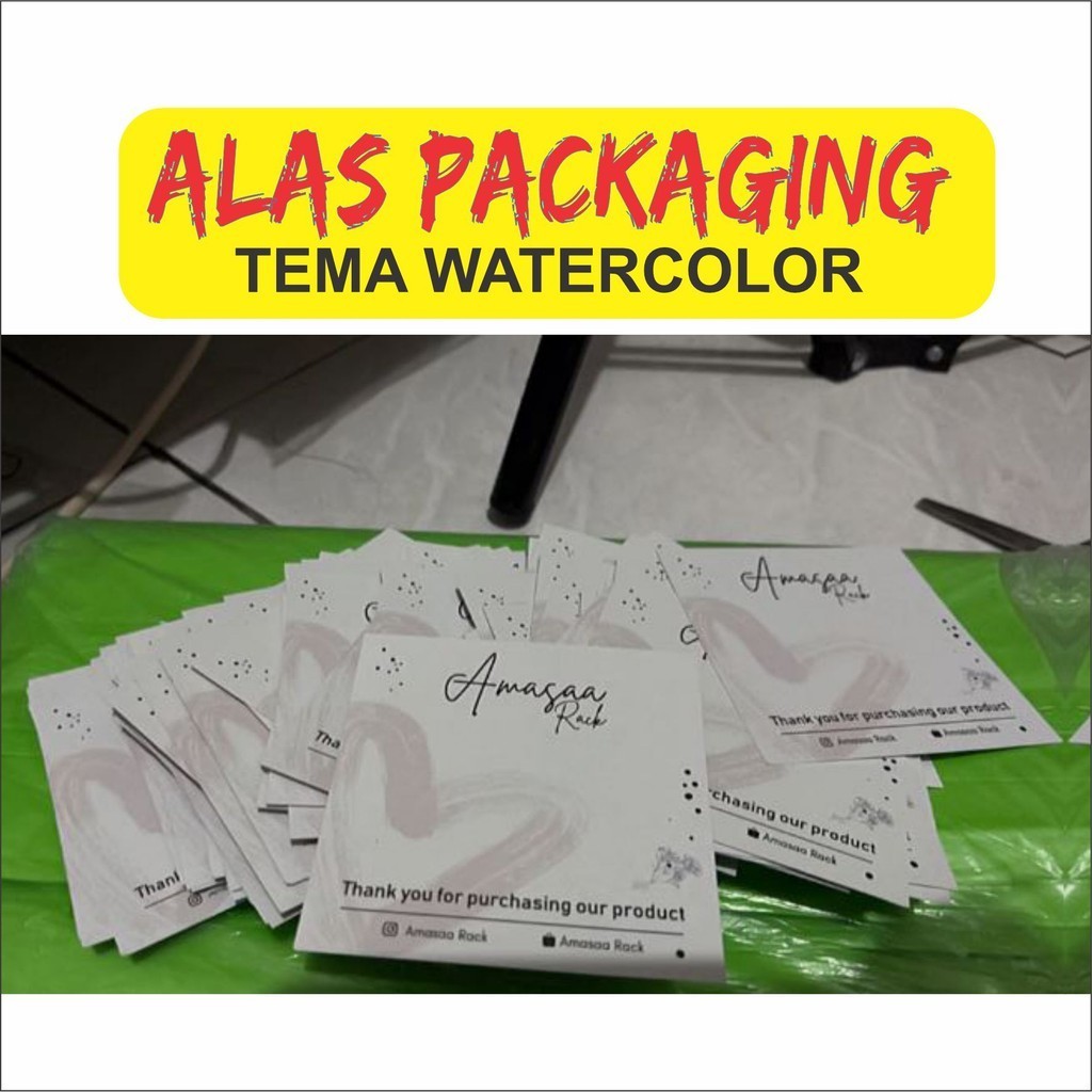 Jual custom alas packing WATERCOLOR murah | Shopee Indonesia