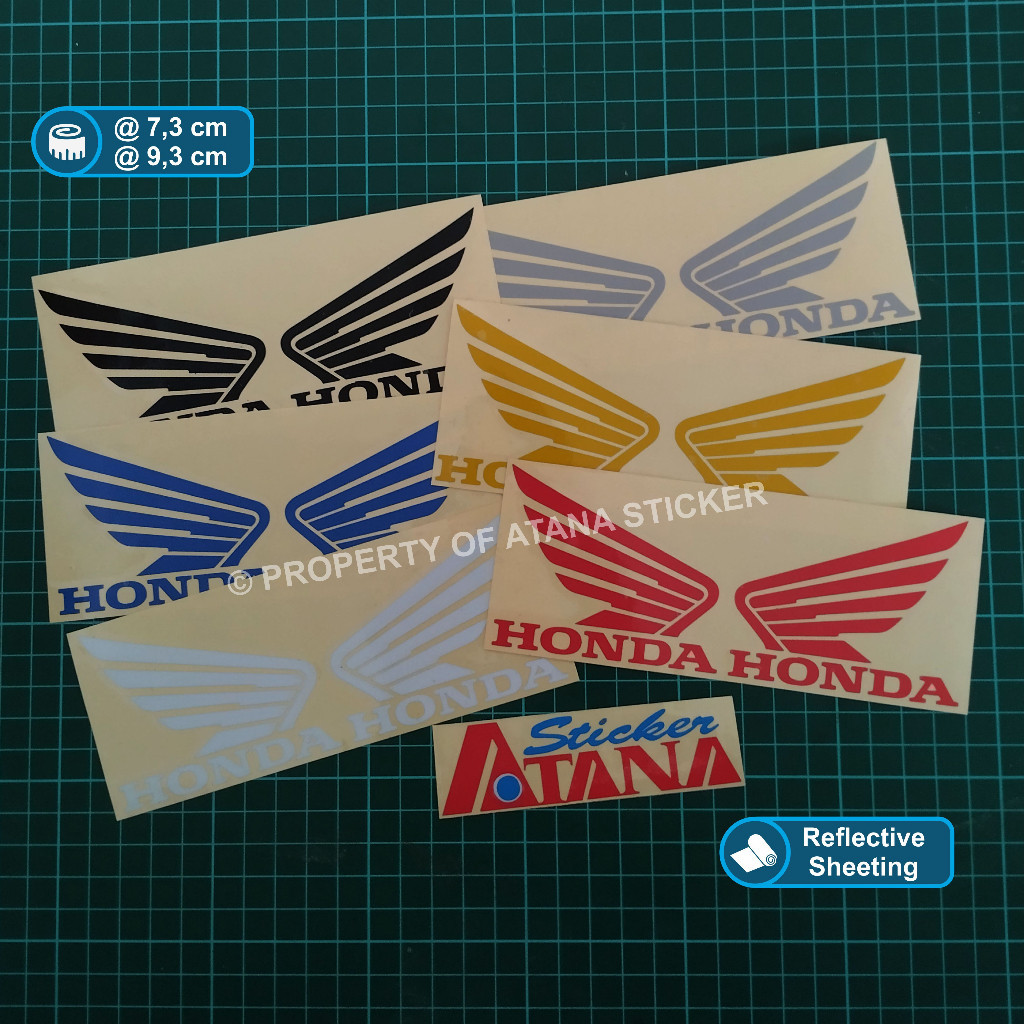 Jual Stiker Emblem Honda Sayap Cutting Sticker Logo Bebek Wings Wing ...