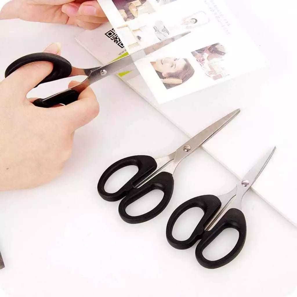 Jual GUNTING STAINLESS 16CM / Gunting Hitam Stainless Steel 16 CM ...