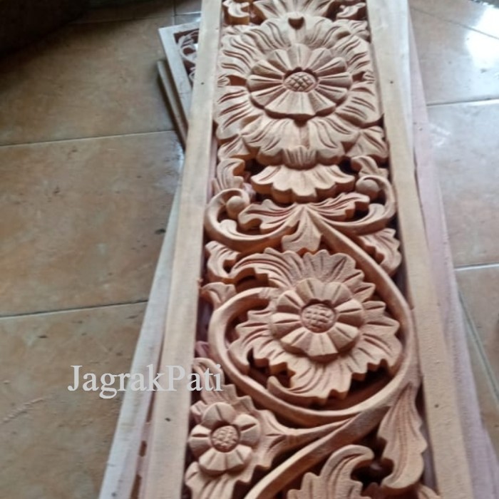 Jual ukiran tebeng 200x30 jalosi dekorasi dinding ornamen tempel ...