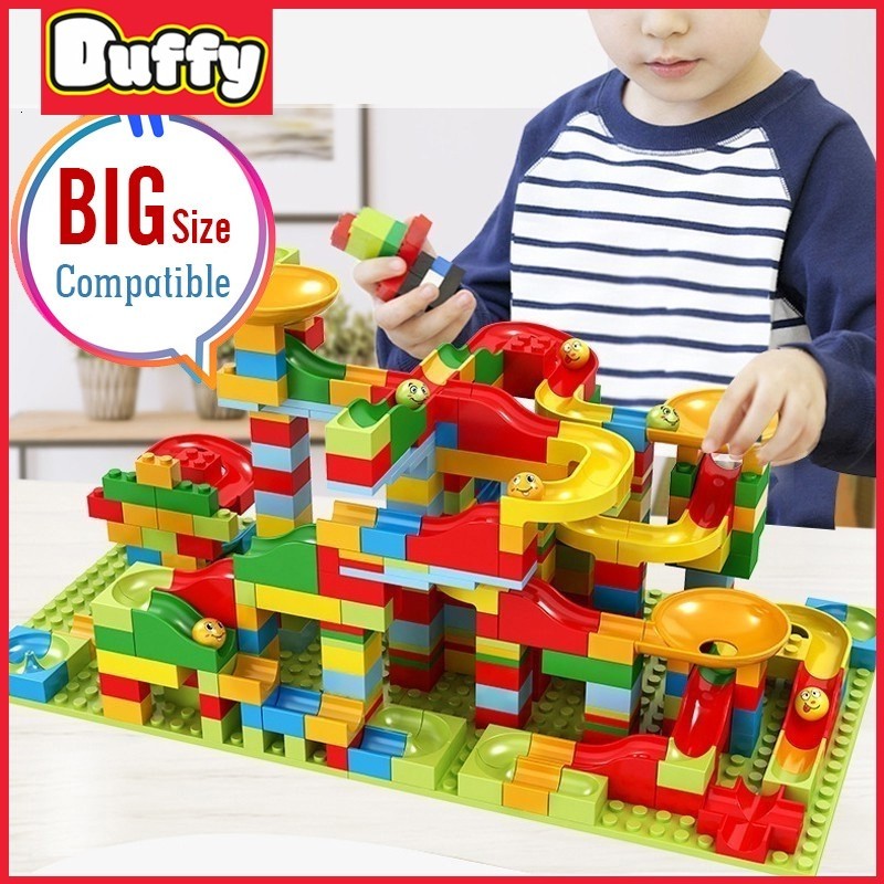 Jual MURAH 168pcs Brick Building Blocks Marble Race Run Maze Balls ...