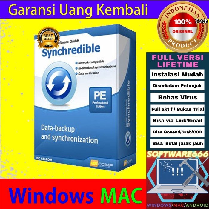Jual Software Sinkroninasi Drive: Synchredible Professional 7 [WIN] - SOFTWARE - APLIKASI - PC ...