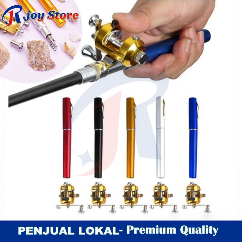 Jual R.joy Joran Kail Alat Pancingan Pulpen Mini Fishing Rod Pen Joran ...