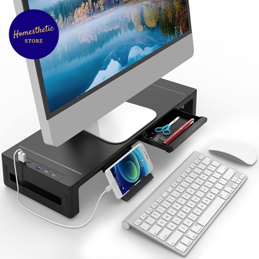Jual Stand Monitor Laptop Desk Elevated Tempat PC Dudukan Monitor ...