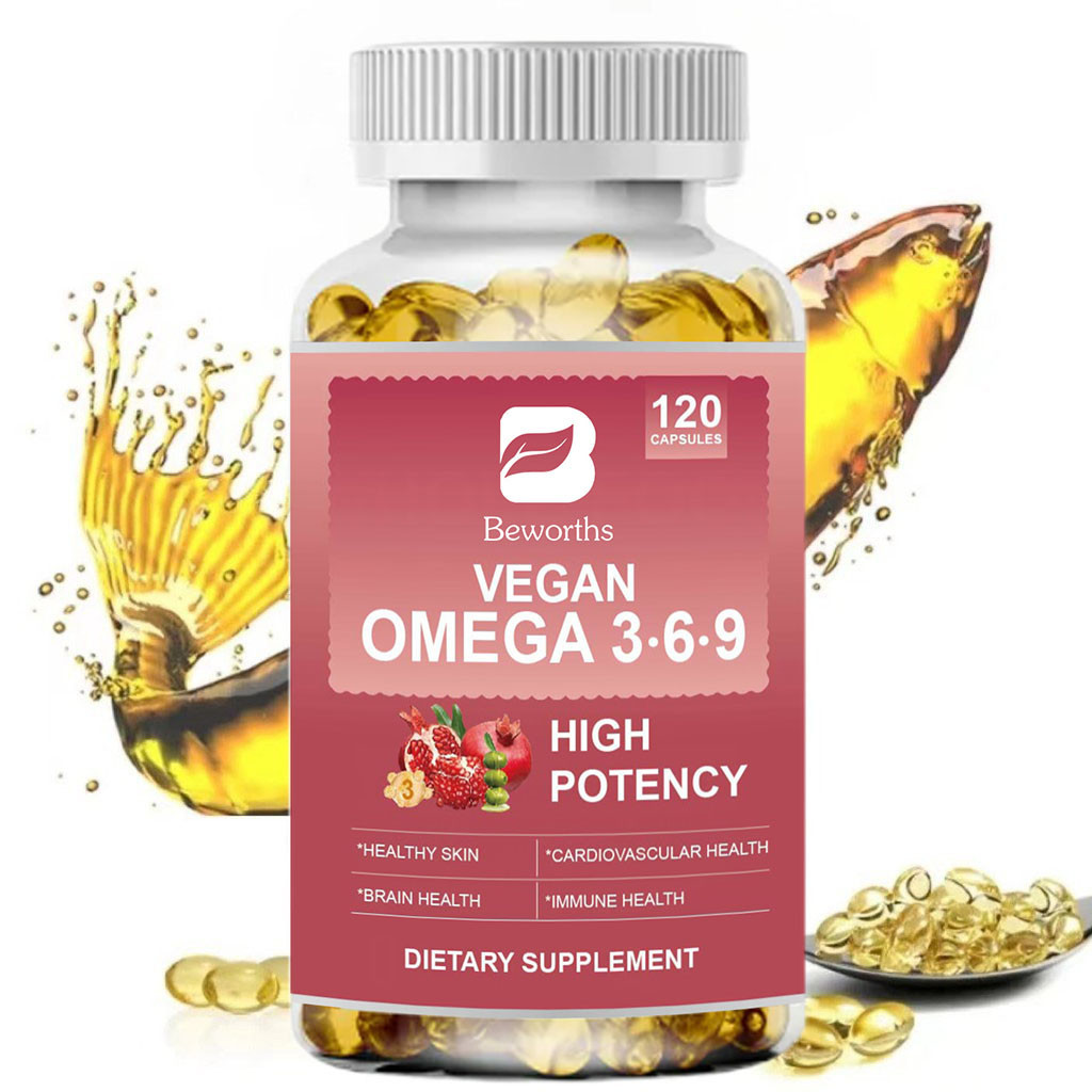 Jual BEWORTHS Vegan Omega 3-6-9 Capsules 5-in-1 – Suplemen Nabati Asam ...