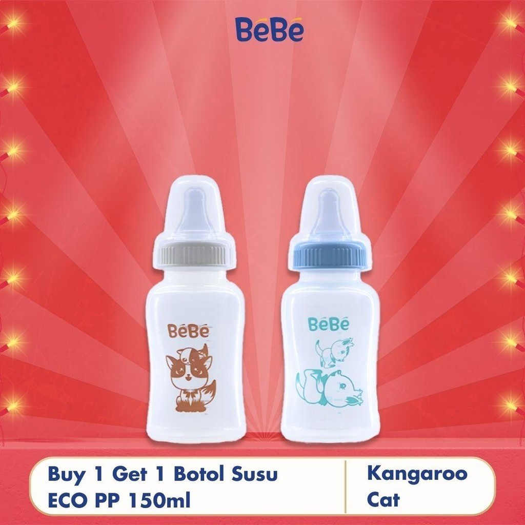Jual [BUY 1 GET 1] BEBE Botol Susu Eco PP 150ML | Shopee Indonesia