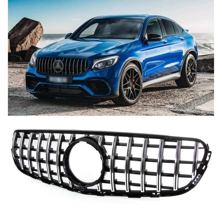 Jual Mercedes X253 W253 Mercy GLC Class Grille Hidung Chrome Diamond ...