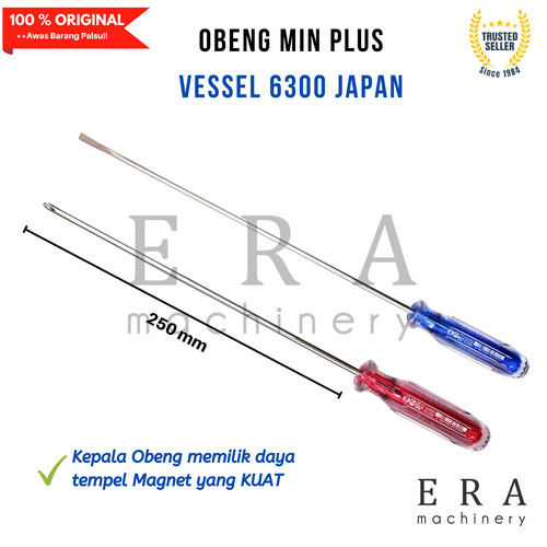 Jual OBENG VESSEL 6300 Min Plus Original Asli PLUS 2x250 MIN 5x250 ...
