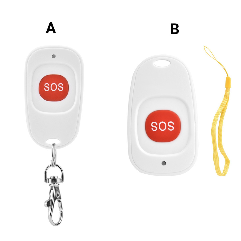 Jual Portable SOS Emergency Button Alarm Waterproof Wireless 433MHz ...