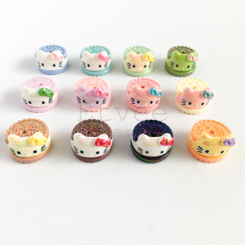 Jual Mote manik UV bead 3D Hello Kitty Oreo Biskuit | Shopee Indonesia