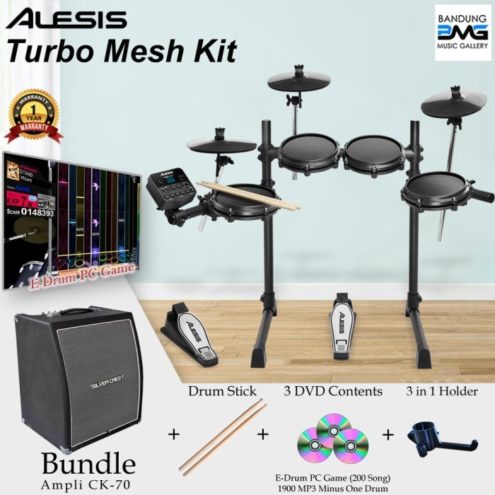 Jual Alesis TURBO MESH KIT BUNDLE AMPLI Electric Drum Set - Drum Elektrik Alesis | Shopee Indonesia