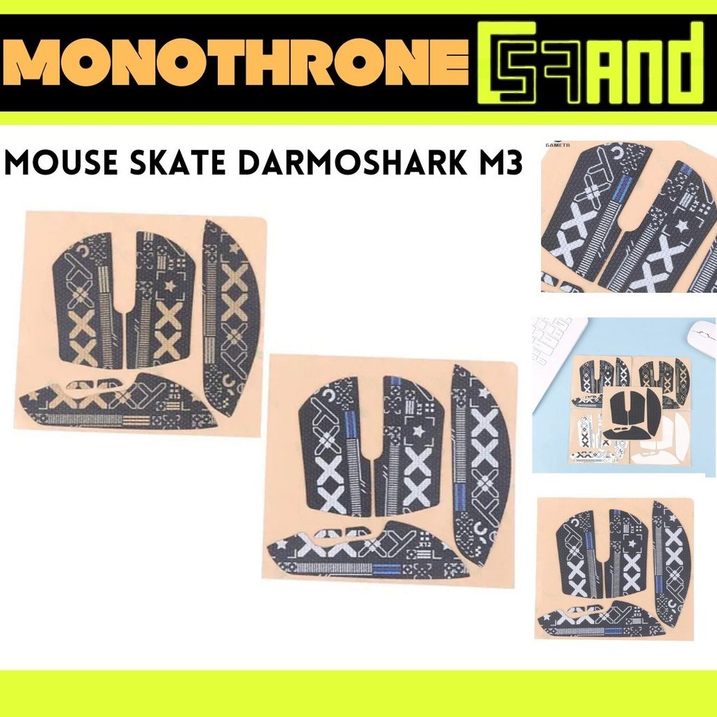 Jual Mouse Grip Tape Skate Sticker Mouse Darmoshark M3 Gaming | Shopee ...