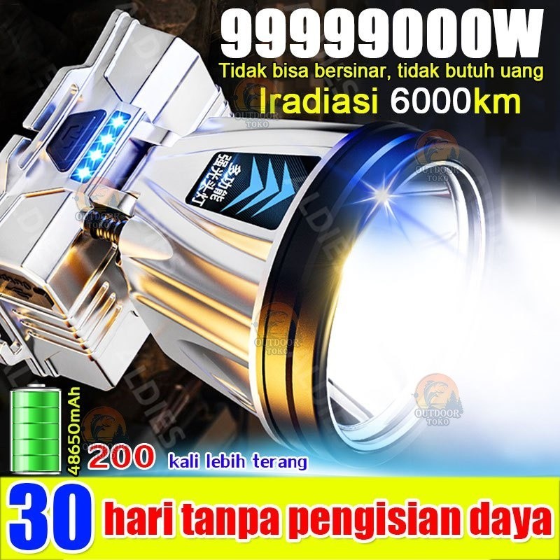 Jual 【COD】LED Headlamp 500Watt Penerangan terus menerus selama 800 jam senter super terang lampu ...