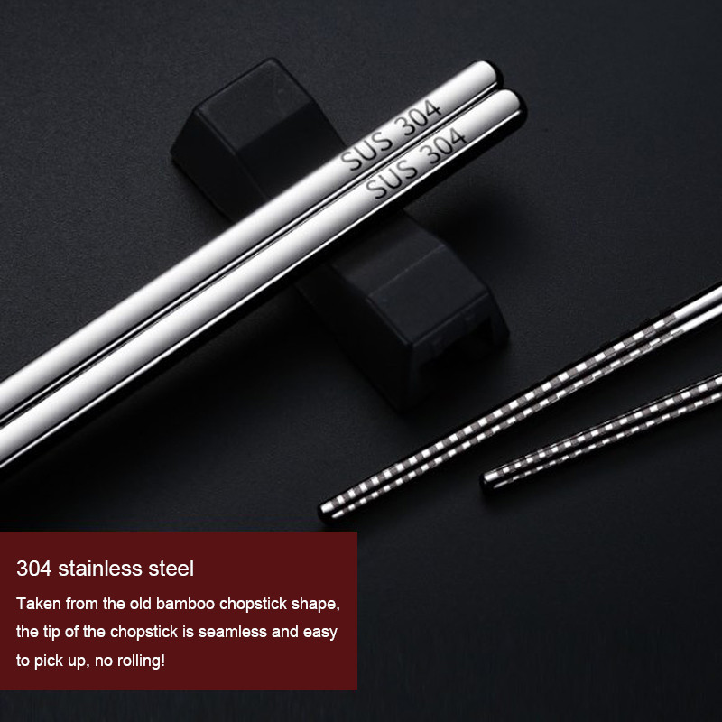 Jual 304 Sumpit Stainless Steel Anti Karat Sumpit Korea | Shopee Indonesia