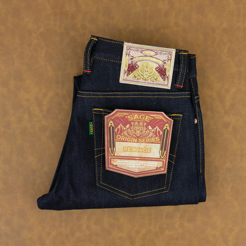 Jual Sage Origin Series : Rex 14oz Sanforized Extra Deep Indigo ...