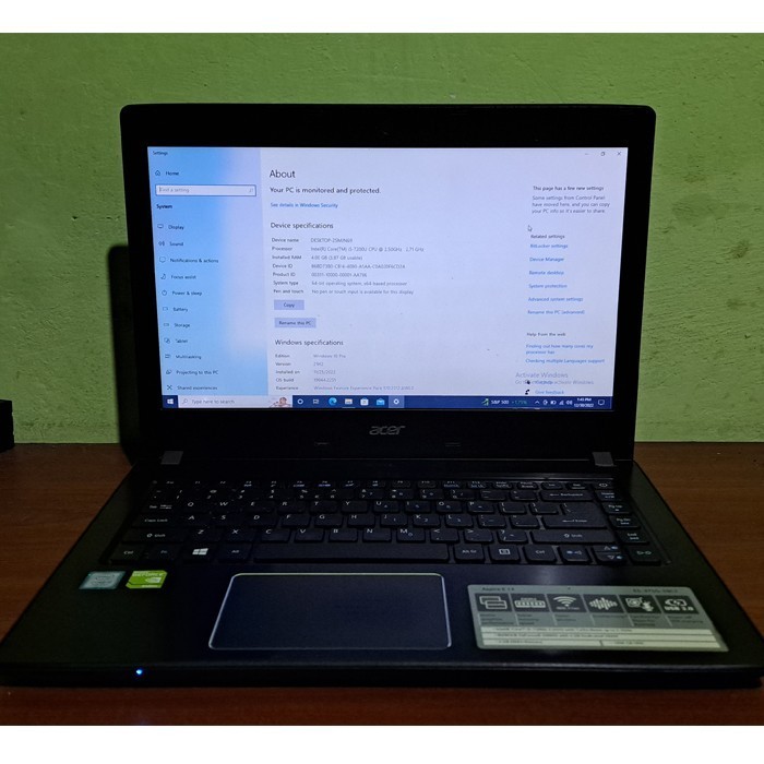 Jual Acer Aspire E5-475G Core i5 7200U Ram 4Gb Hdd 1000Gb Nvidia 940MX Scu9 | Shopee Indonesia