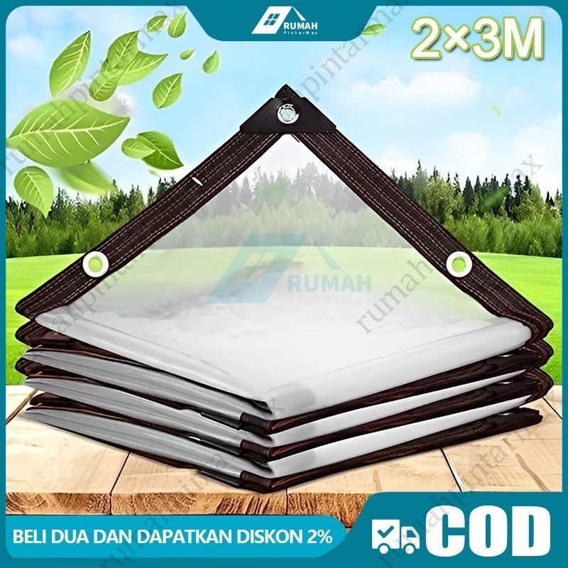 Jual Terpal plastik bening transparan ukuran 2x3 Tirai tenda tutup ...