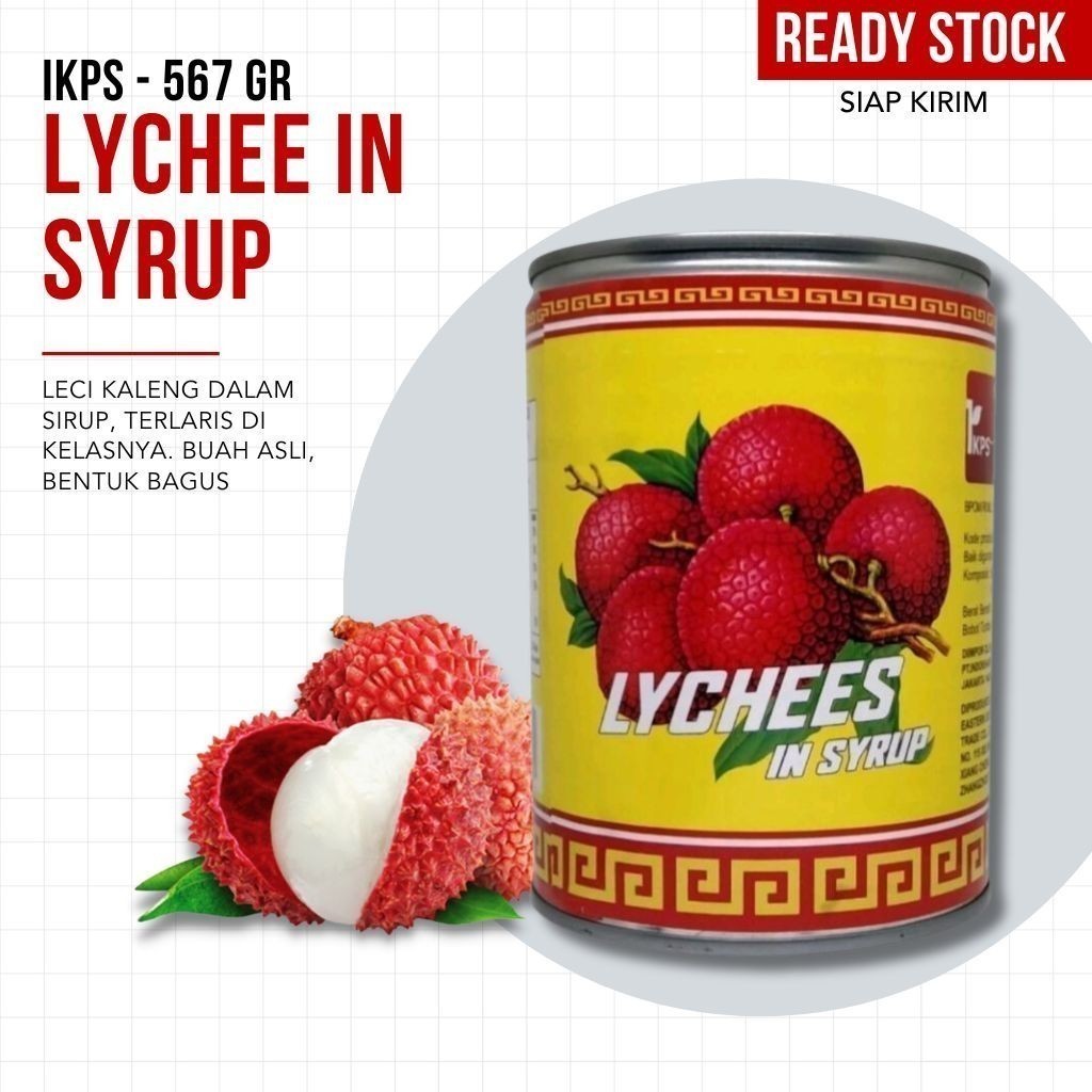 Jual Lychees In Syrup / Buah Leci Kaleng IKPS Brand 567 Gram | Shopee ...