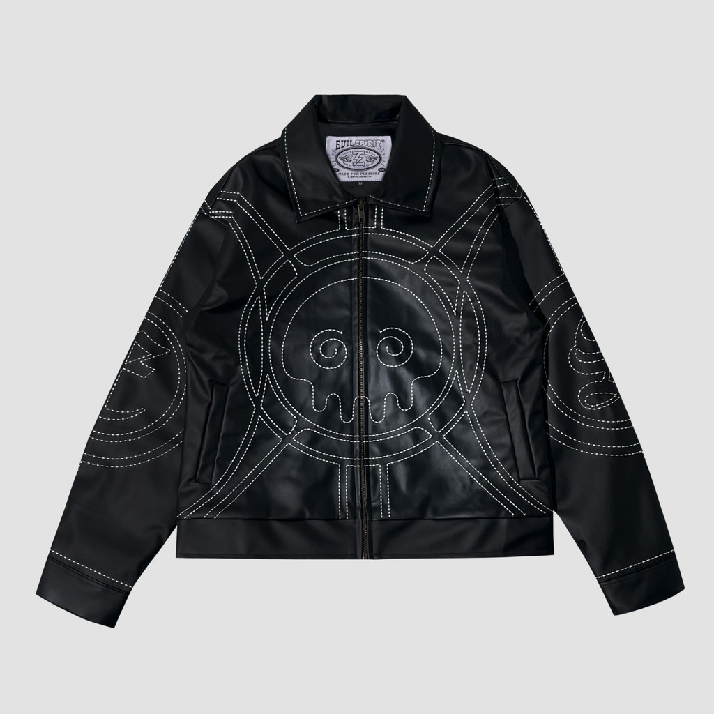 Jual EVILSPIRIT LEATHER JACKET - STEVANY BLACK UNISEX | Shopee Indonesia