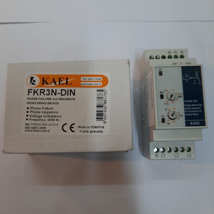 Jual PHASE FAILURE & SEQUENCE MONITORING FKR3N-DIN KAEL | Shopee Indonesia