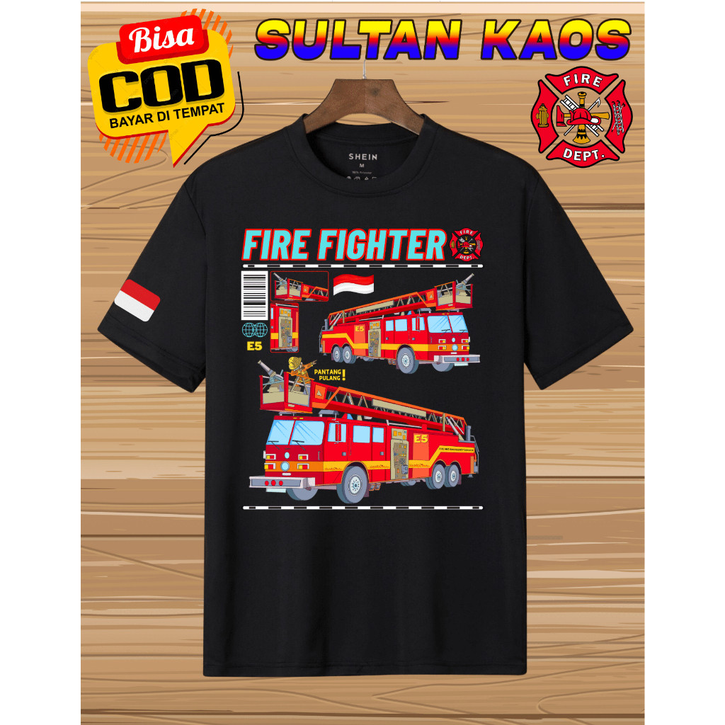 Jual Kaos FireFighter Damkar | Baju Petugas Pemadam Kebakaran | Baju ...