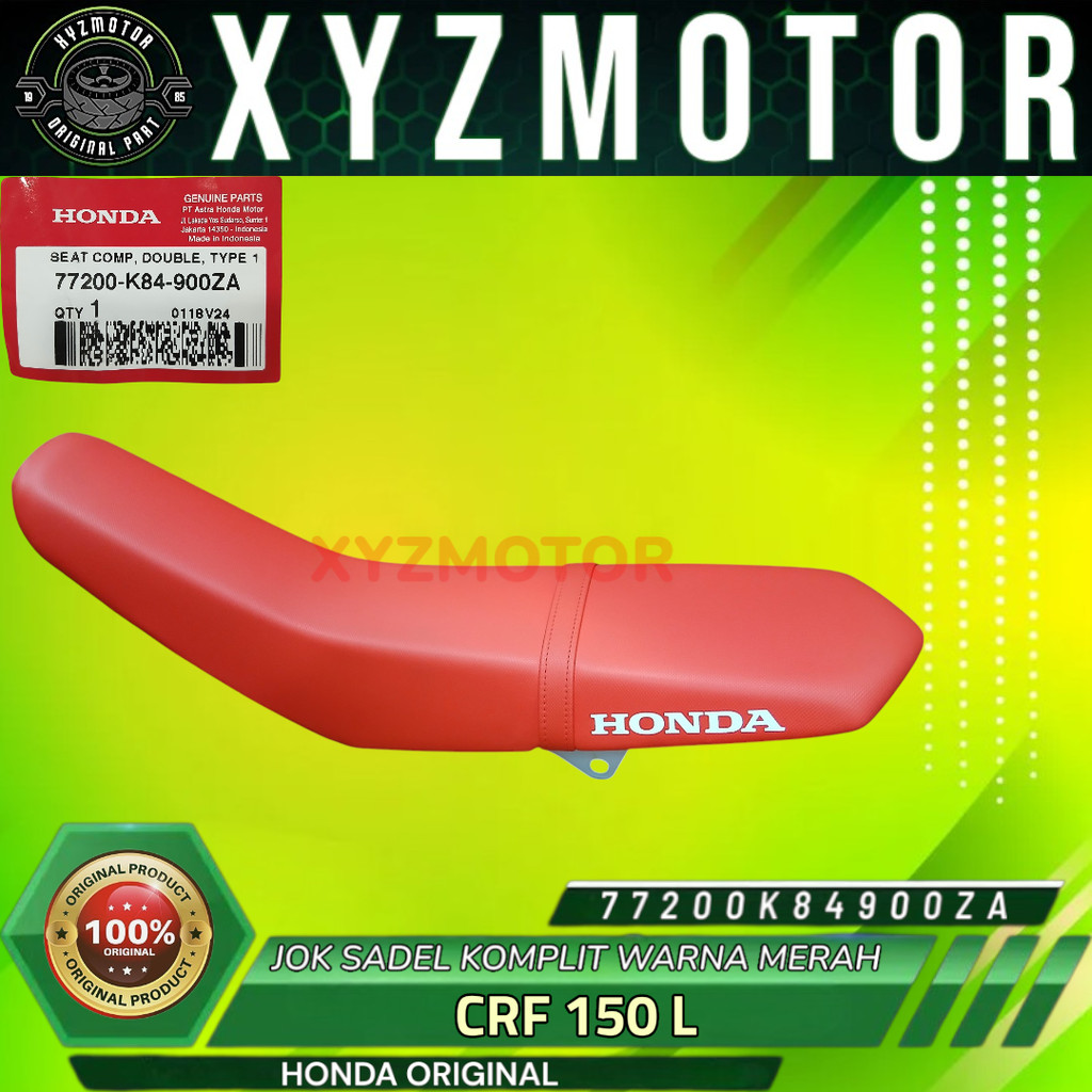 Jual JOK SADEL KOMPLIT CRF 150L WARNA MERAH HONDA 77200-K84-900ZA ...