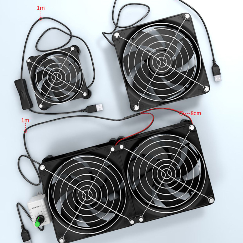 Jual USB Powered Cooling Fan Living Room TV Box Computer External Fan ...