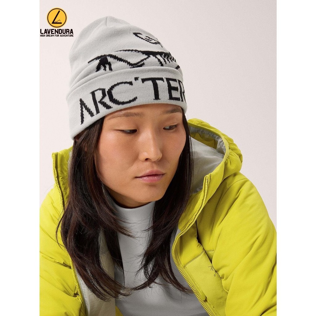 Jual Beanie Hat Arcteryx Bird Word Toque White Beanie Arc'teryx Kupluk ...