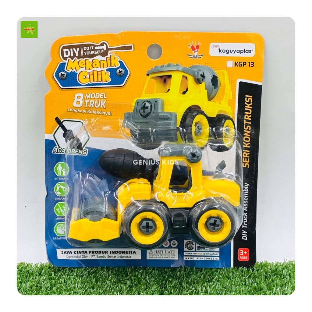 Jual GENIUS KIDS MAINAN EDUKASI ANAK MOBIL TRUK KONSTRUKSI DIY TRUCK ...
